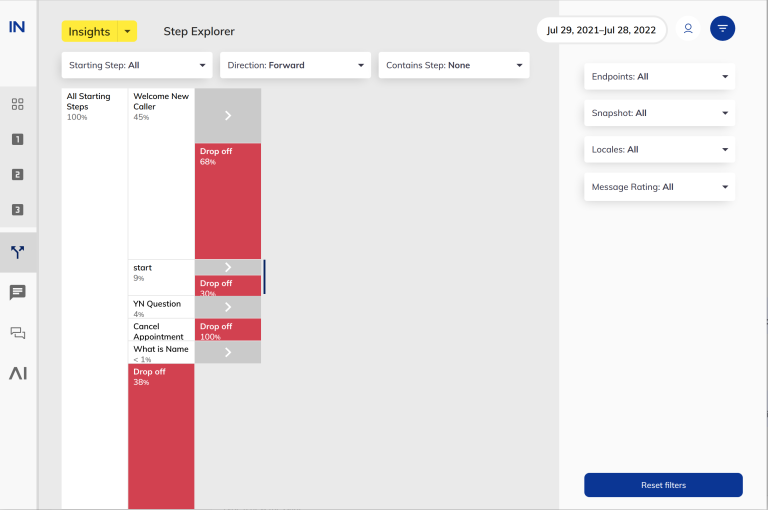 Step Explorer（ステップエクスプローラー） | Cognigy - 対話型AI（チャットボット開発プラットフォーム）